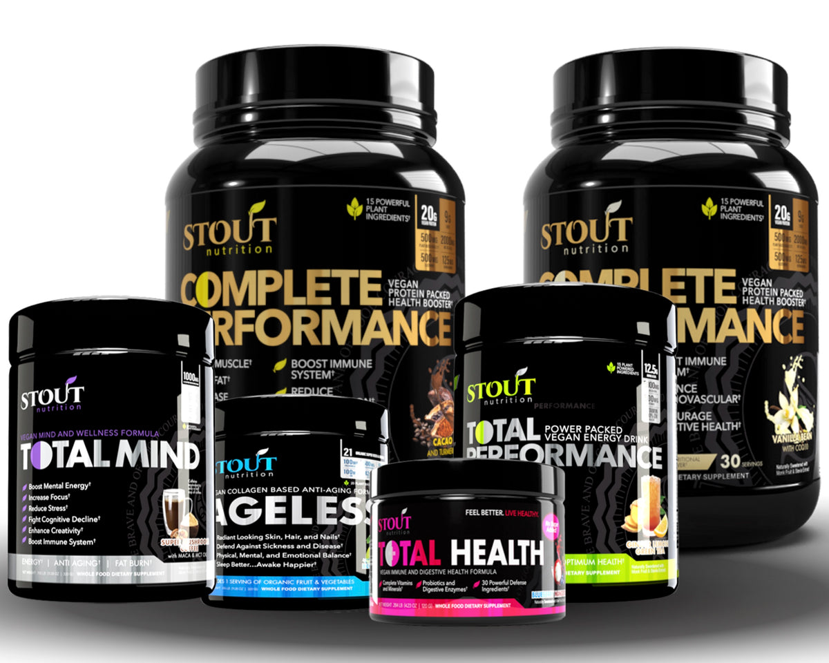 STOUT PLANT BASED - 6 PACK BUNDLE ALL ITEMS – Stout Nutrition
